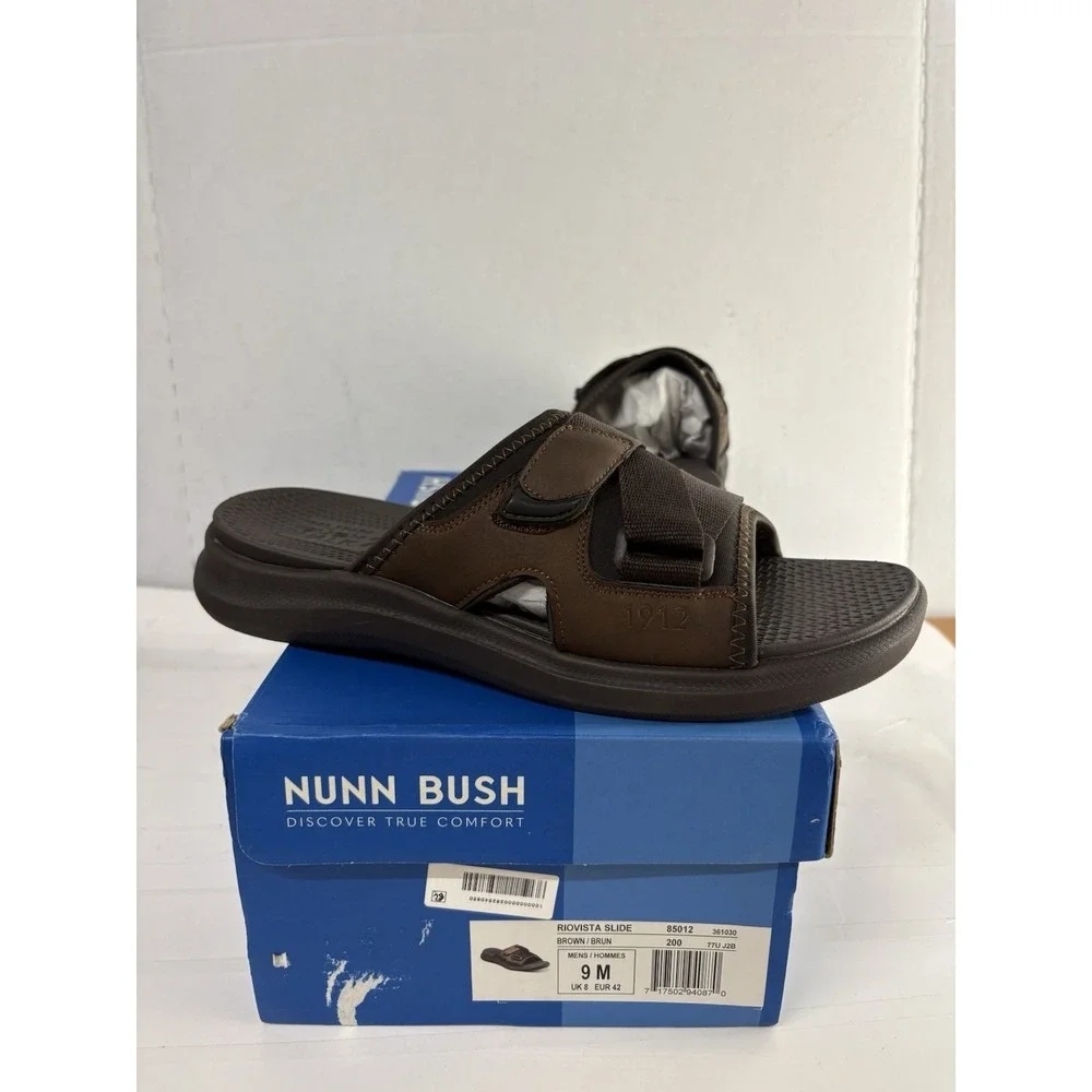 Nunn Bush | Shoes | Nunn Bush Mens Brown Riovista Round Toe Wedge ...